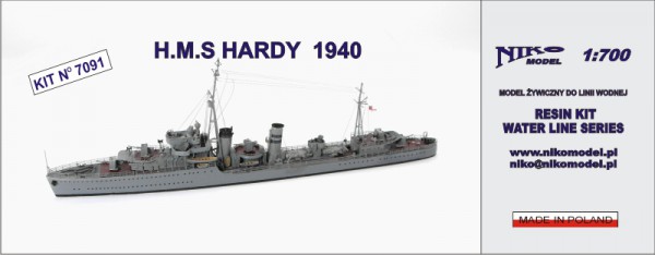 NNT | HMS Hardy, Destroyer, 1940 | purchase online